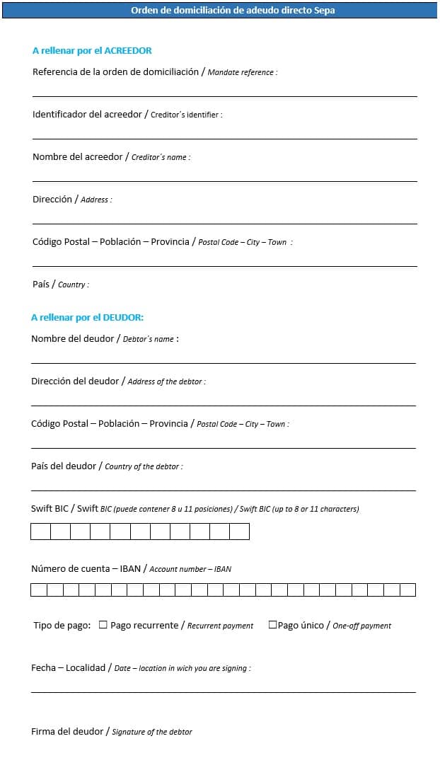 ¿Qué es el Mandato SEPA? Todas las Claves - Billin